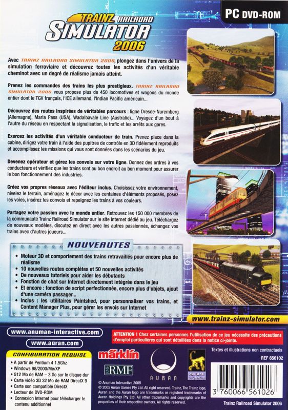 Trainz Railroad Simulator 2006 cover or packaging material - MobyGames