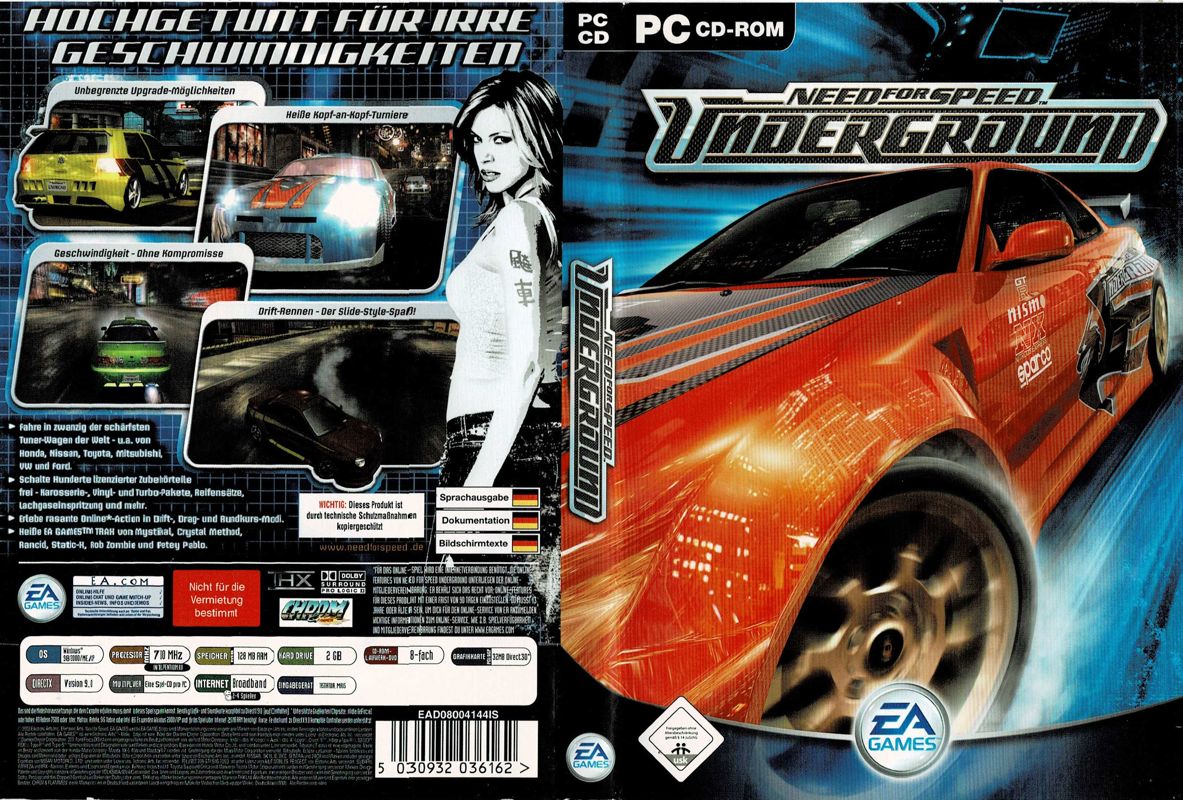 Need for Speed: Underground cover or packaging material - MobyGames