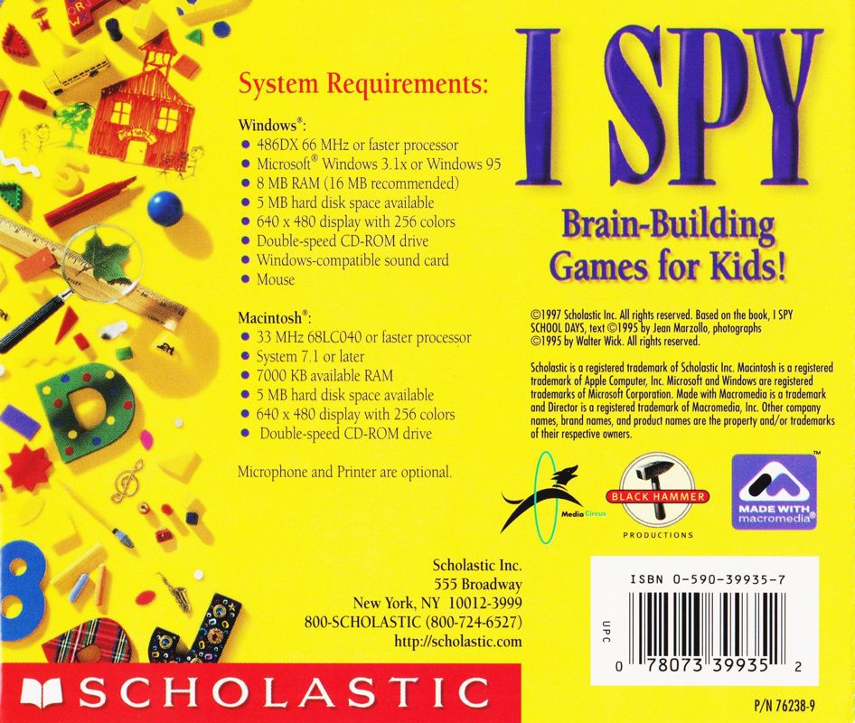 I Spy cover or packaging material - MobyGames