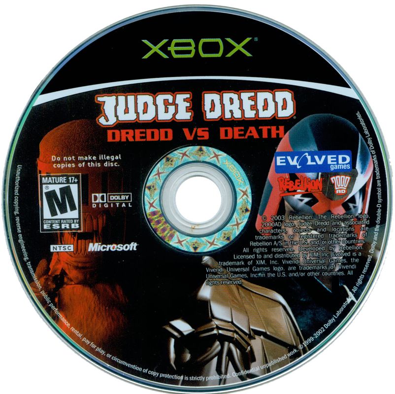 Judge Dredd: Dredd vs Death cover or packaging material - MobyGames