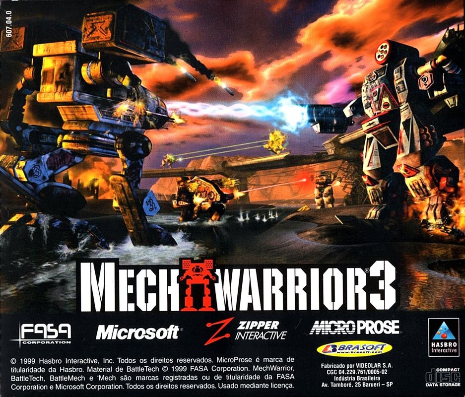 MechWarrior 3 cover or packaging material - MobyGames