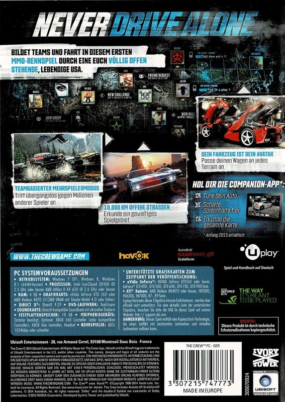The Crew cover or packaging material - MobyGames
