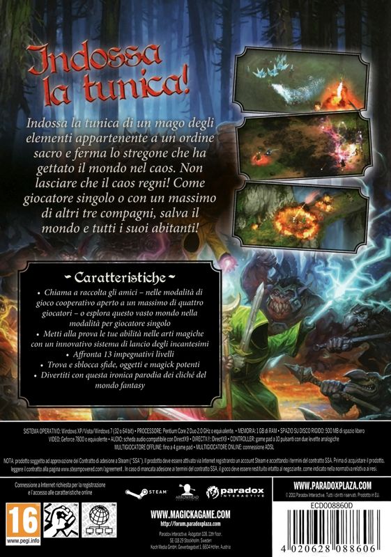 Magicka cover or packaging material - MobyGames