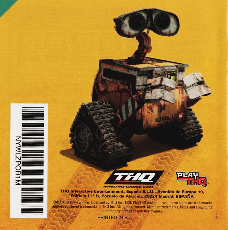 Disney•Pixar Wall-E cover or packaging material - MobyGames
