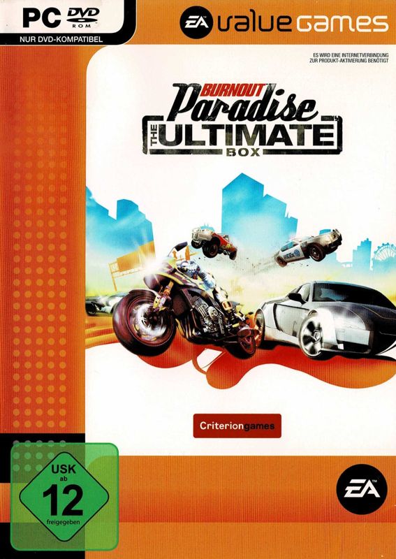 Burnout: Paradise - The Ultimate Box cover or packaging material ...