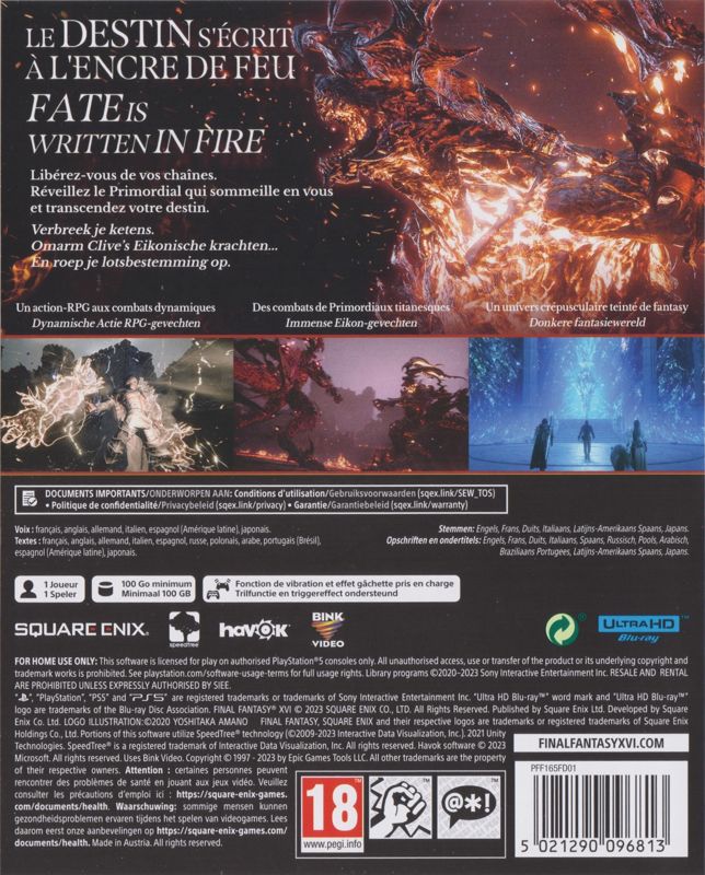 Final Fantasy XVI cover or packaging material - MobyGames