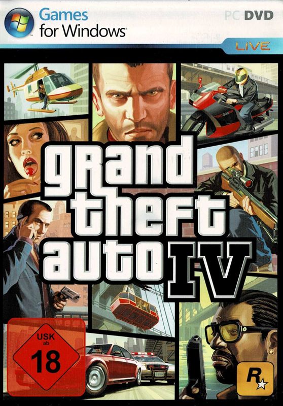 Grand Theft Auto IV cover or packaging material - MobyGames
