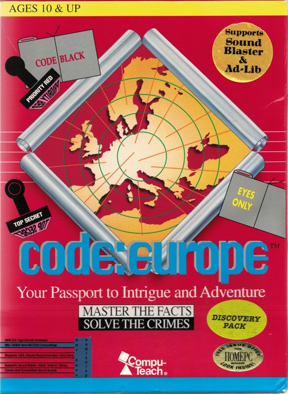 Code: Europe cover or packaging material - MobyGames