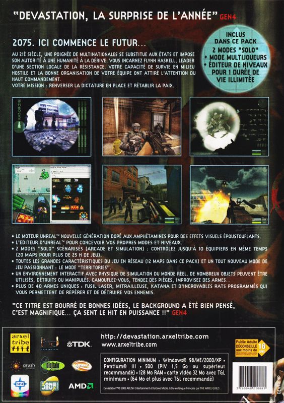 Devastation cover or packaging material - MobyGames