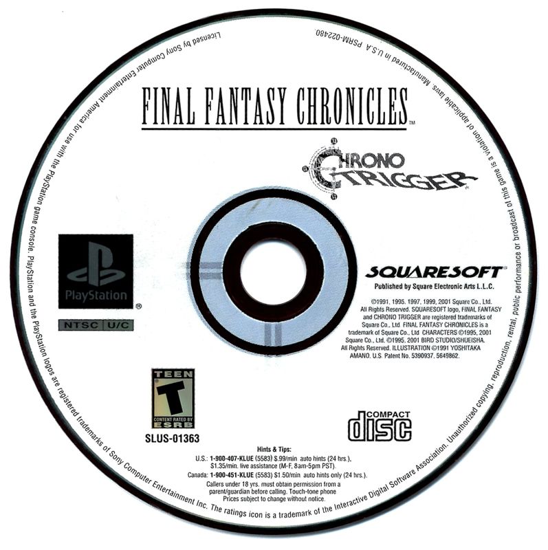 Final Fantasy Chronicles cover or packaging material - MobyGames