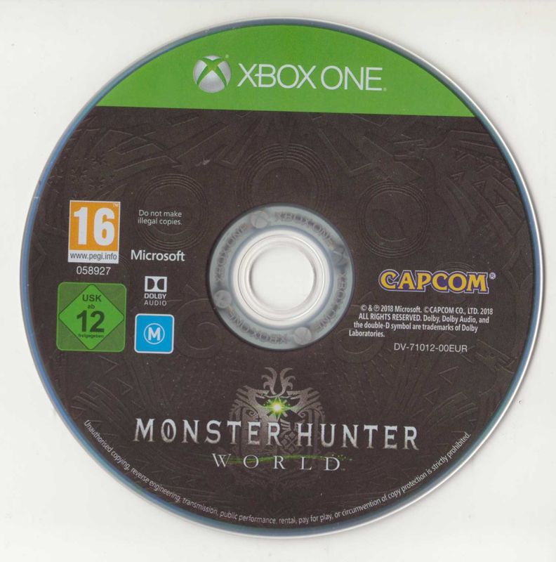 Monster Hunter: World cover or packaging material - MobyGames