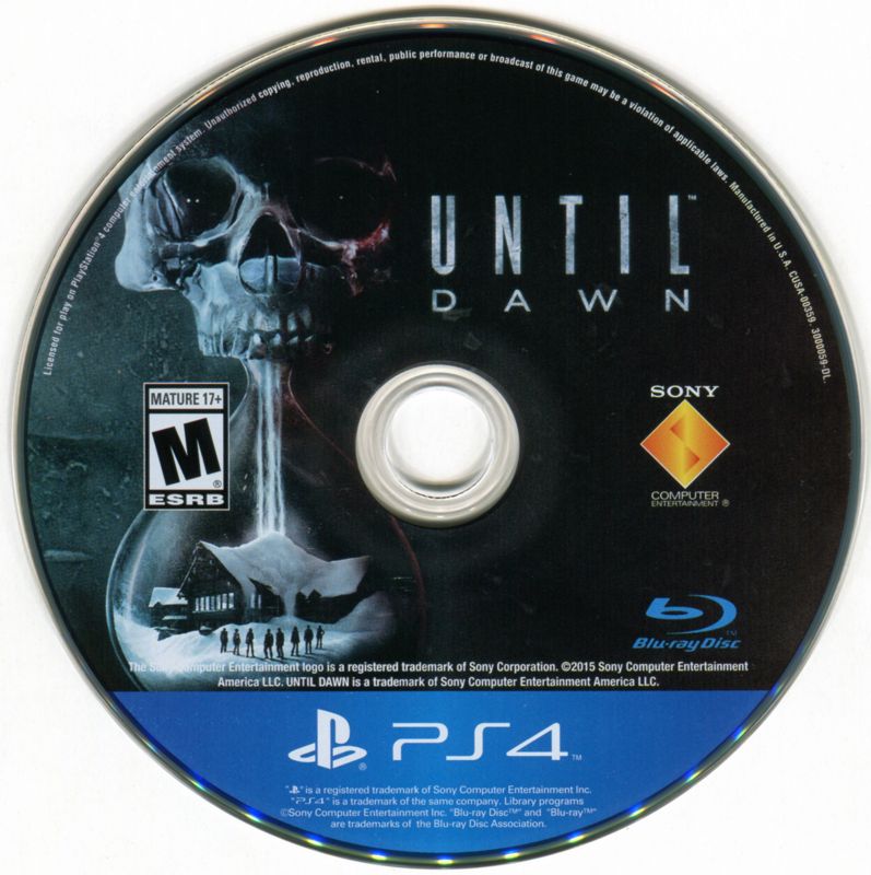 Until Dawn cover or packaging material - MobyGames