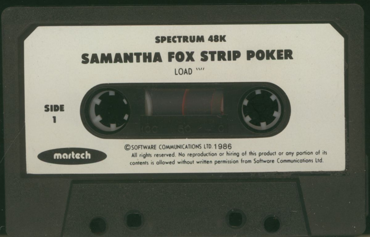 Samantha Fox Strip Poker cover or packaging material - MobyGames