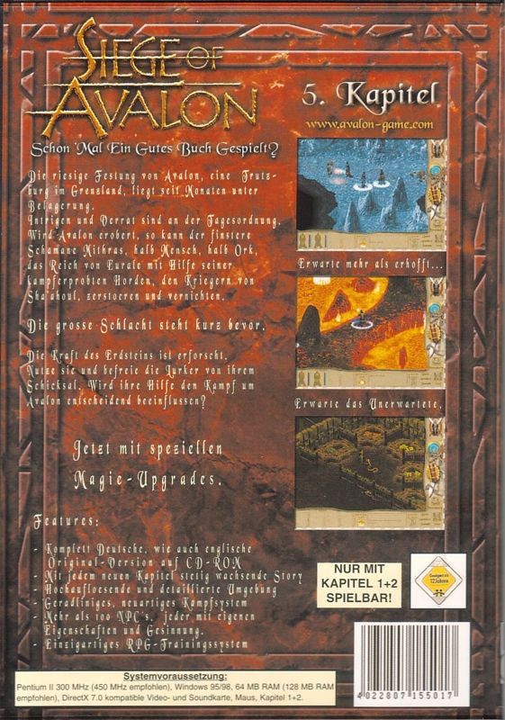Siege of Avalon cover or packaging material - MobyGames