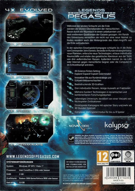 Legends of Pegasus cover or packaging material - MobyGames