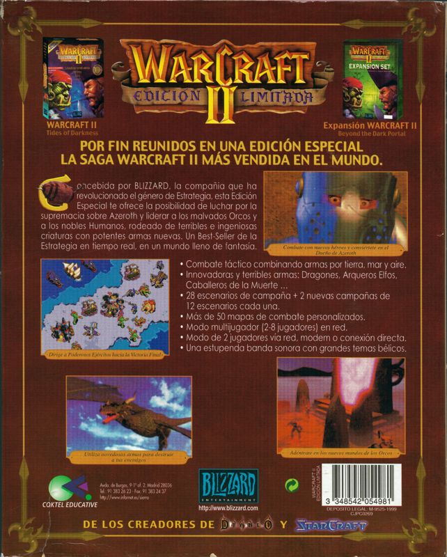 WarCraft II: Battle Chest cover or packaging material - MobyGames