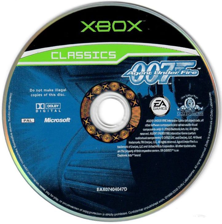 007: Agent Under Fire cover or packaging material - MobyGames