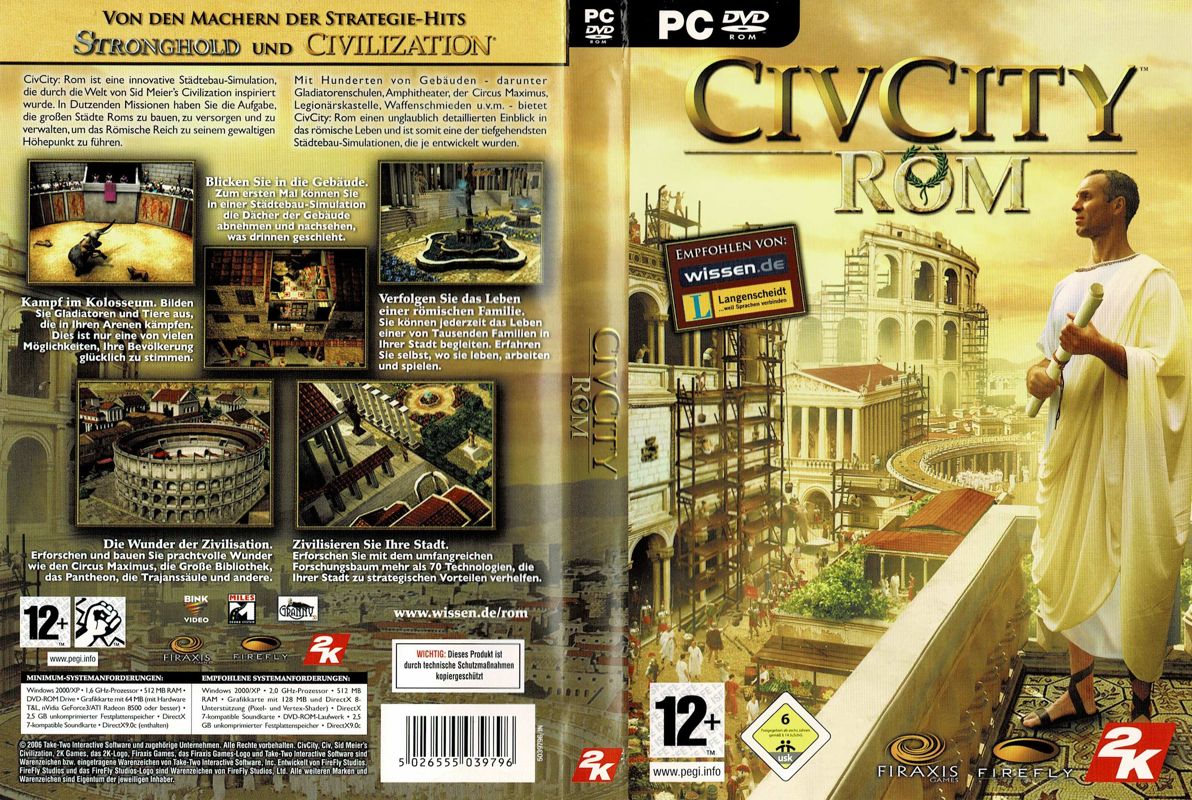 CivCity: Rome cover or packaging material - MobyGames