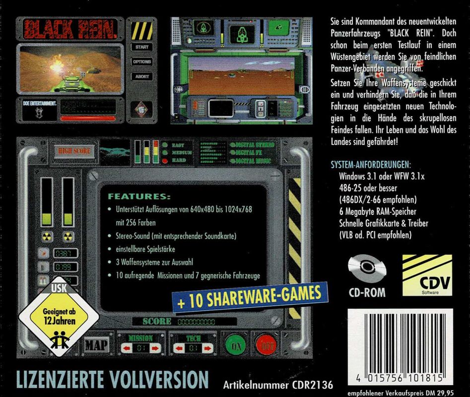 Black Rein cover or packaging material - MobyGames