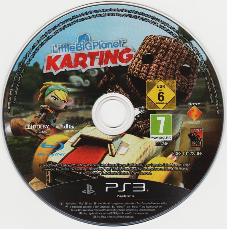 LittleBigPlanet Karting cover or packaging material - MobyGames