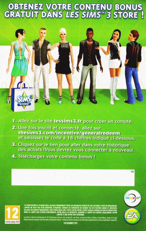 The Sims 3: Starter Pack cover or packaging material - MobyGames
