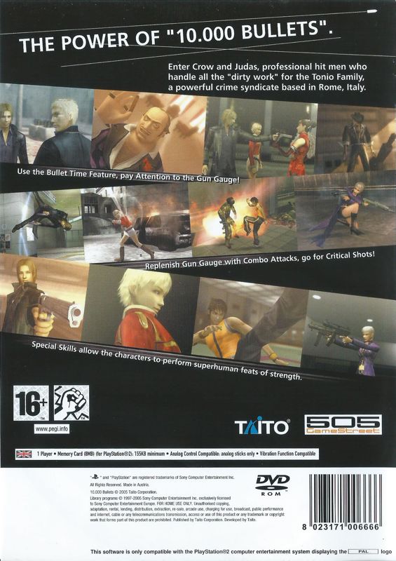 10.000 Bullets cover or packaging material - MobyGames