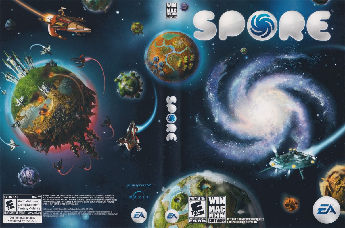 Spore cover or packaging material - MobyGames