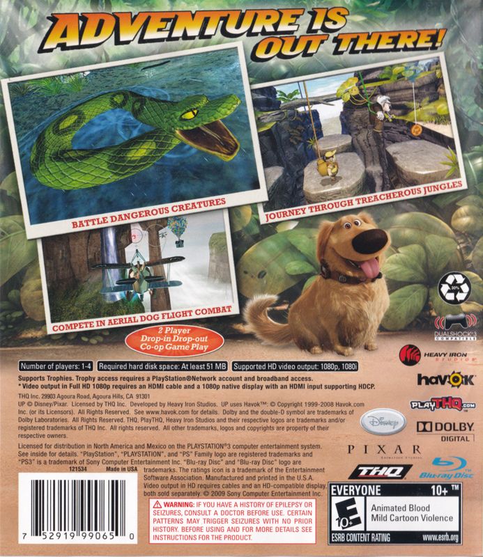 Disney•Pixar Up cover or packaging material - MobyGames