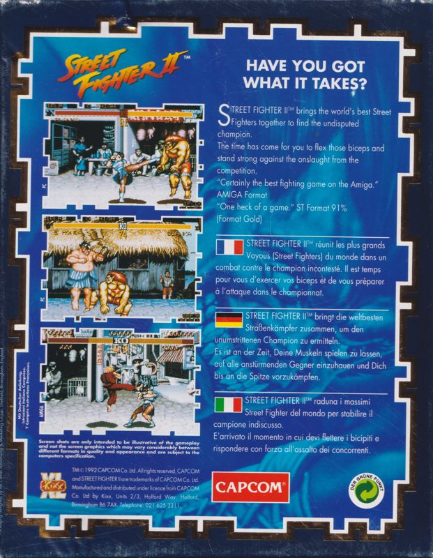 Street Fighter II cover or packaging material - MobyGames