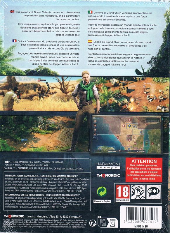 Jagged Alliance 3 cover or packaging material - MobyGames