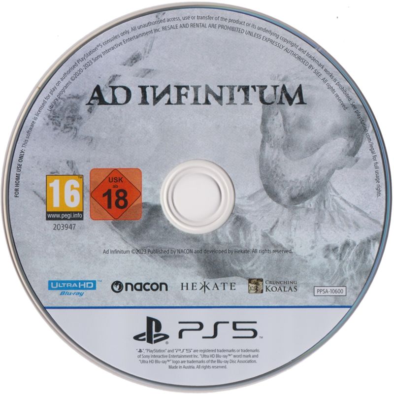 Ad Infinitum cover or packaging material - MobyGames
