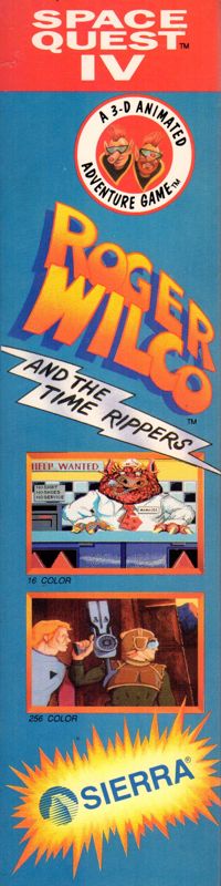 Space Quest IV: Roger Wilco and the Time Rippers cover or packaging ...