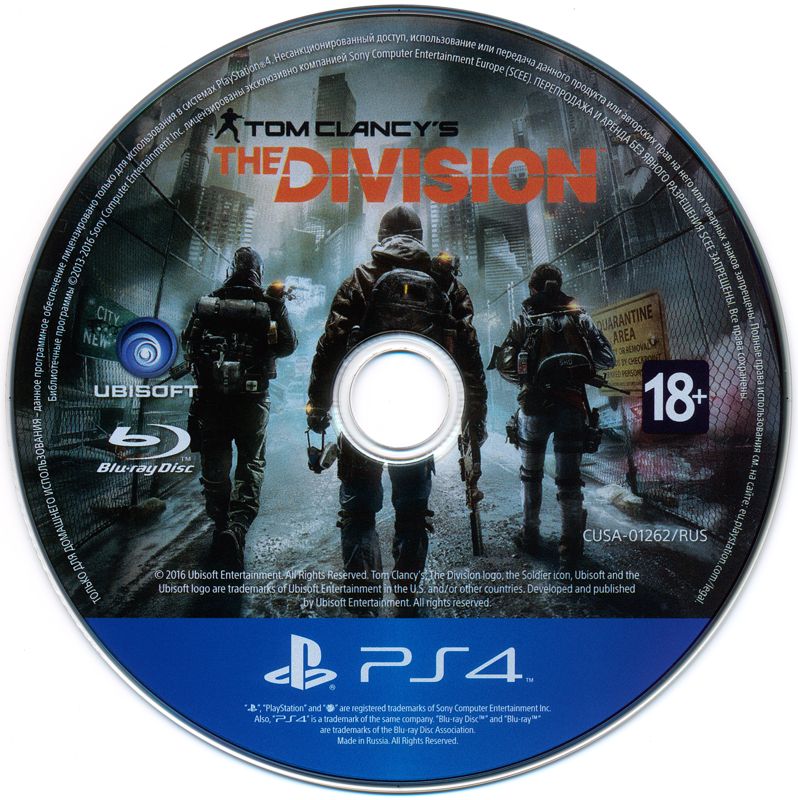 Tom Clancy's The Division cover or packaging material - MobyGames