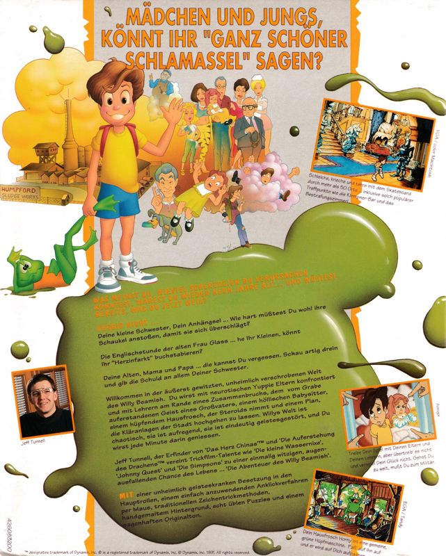 The Adventures of Willy Beamish cover or packaging material - MobyGames