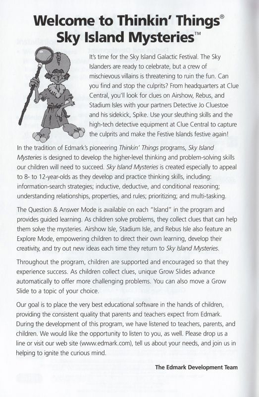 Thinkin' Things: Sky Island Mysteries cover or packaging material ...