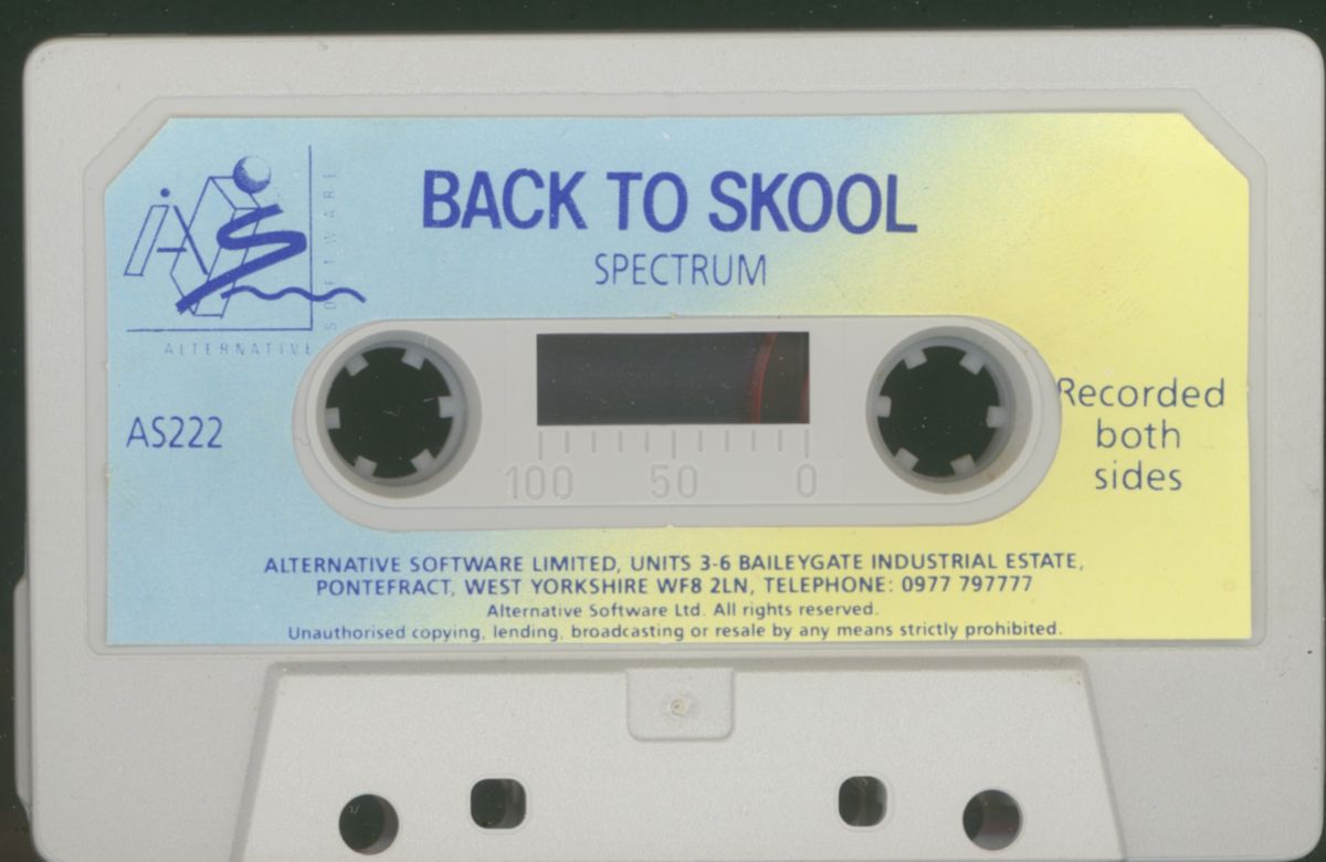 Back to Skool cover or packaging material - MobyGames