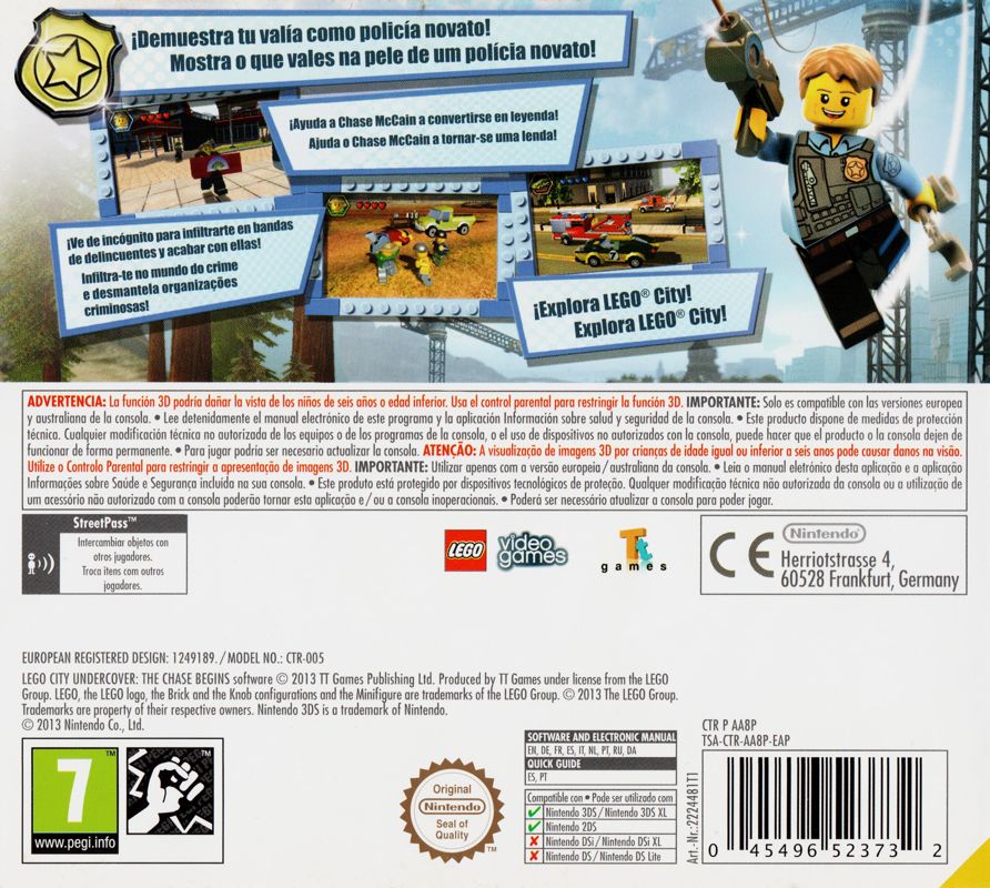LEGO City Undercover: The Chase Begins cover or packaging material ...