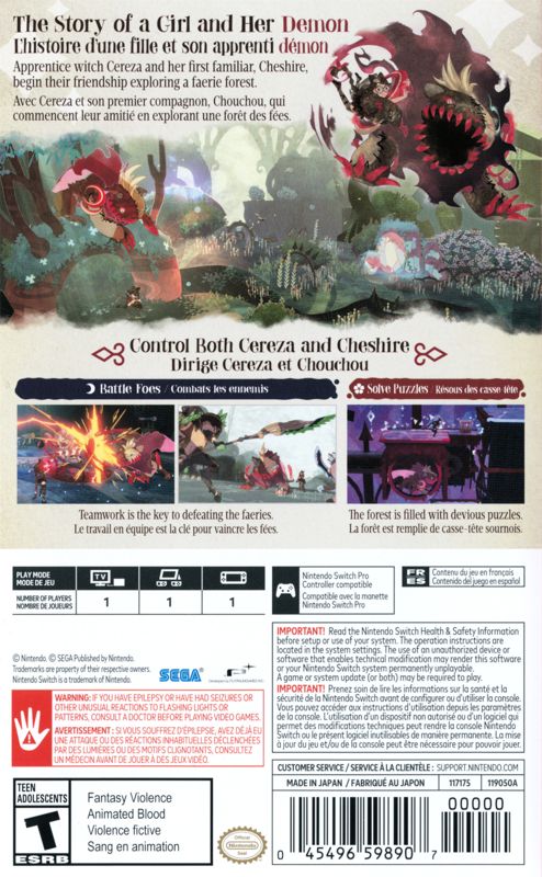 Bayonetta Origins: Cereza and the Lost Demon cover or packaging ...