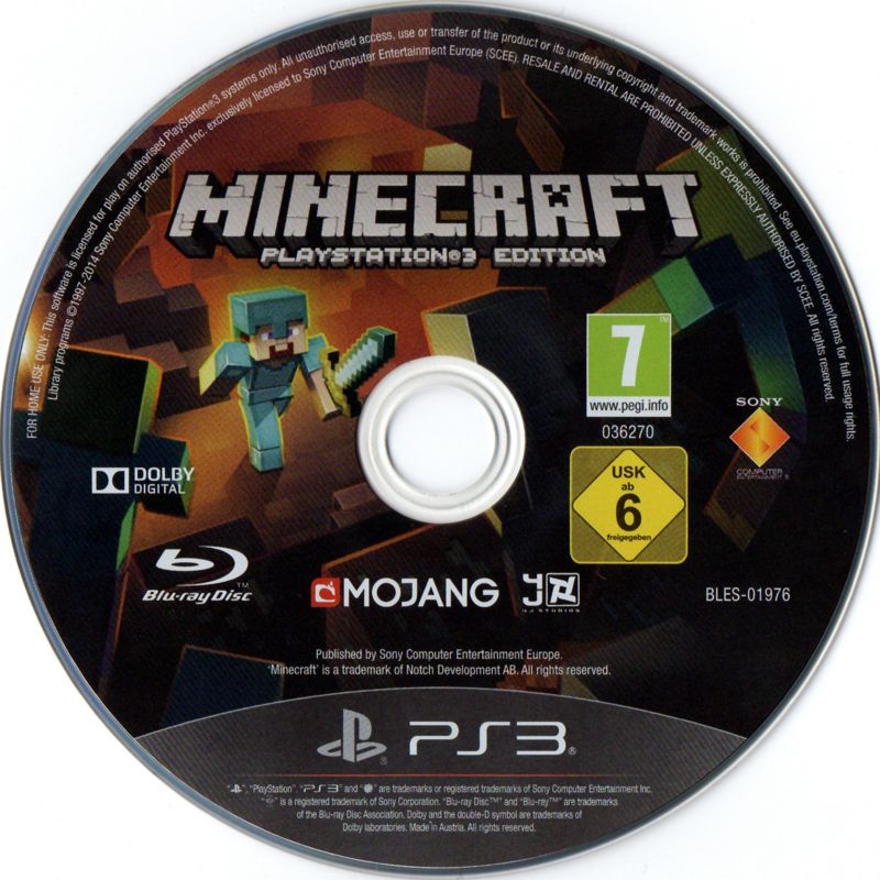Minecraft: Xbox 360 Edition cover or packaging material - MobyGames