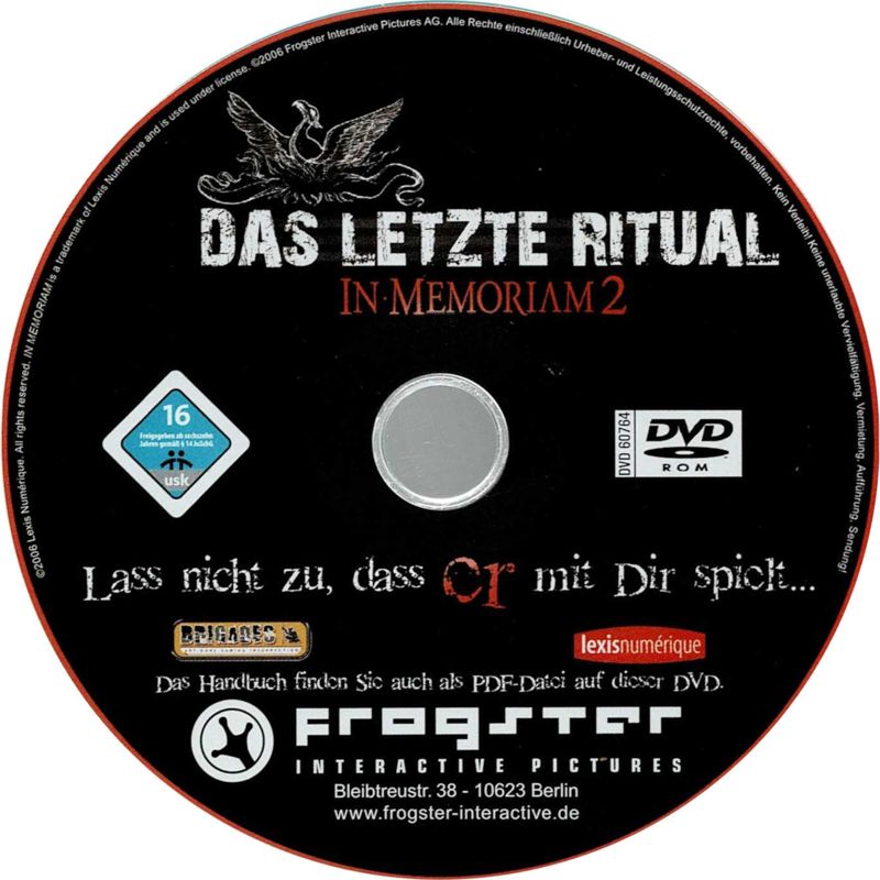 Evidence: The Last Ritual cover or packaging material - MobyGames