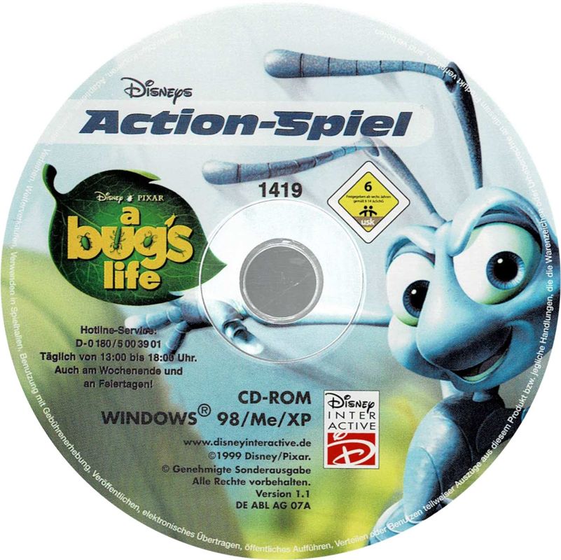 Disney•Pixar A Bug's Life cover or packaging material - MobyGames