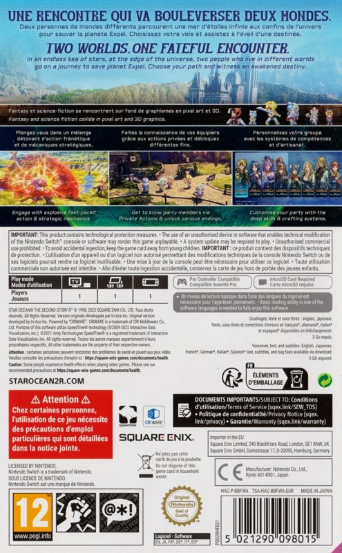 Star Ocean: The Second Story R cover or packaging material - MobyGames