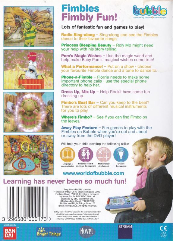 Fimbles: Fimbling Fun! cover or packaging material - MobyGames