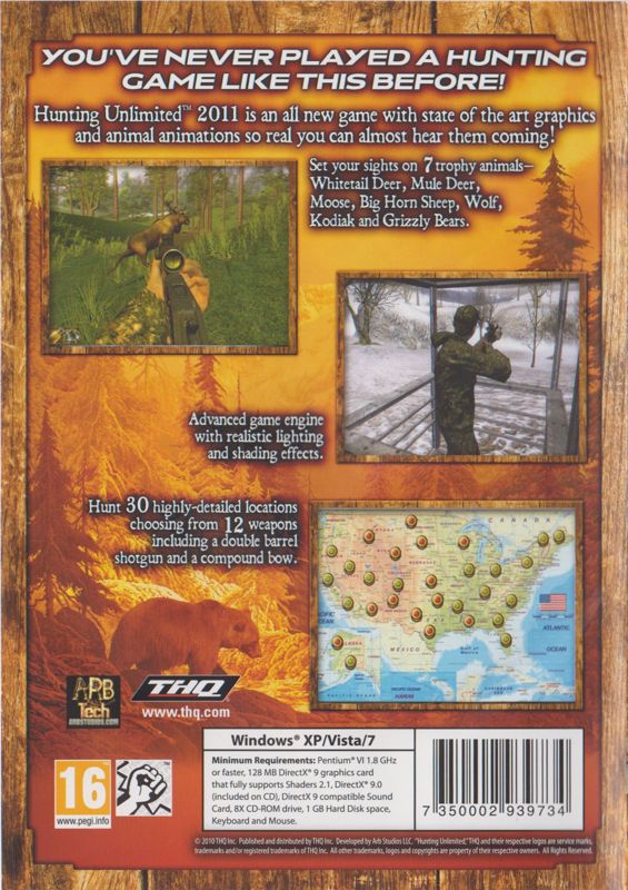 Hunting Unlimited 2011 cover or packaging material - MobyGames