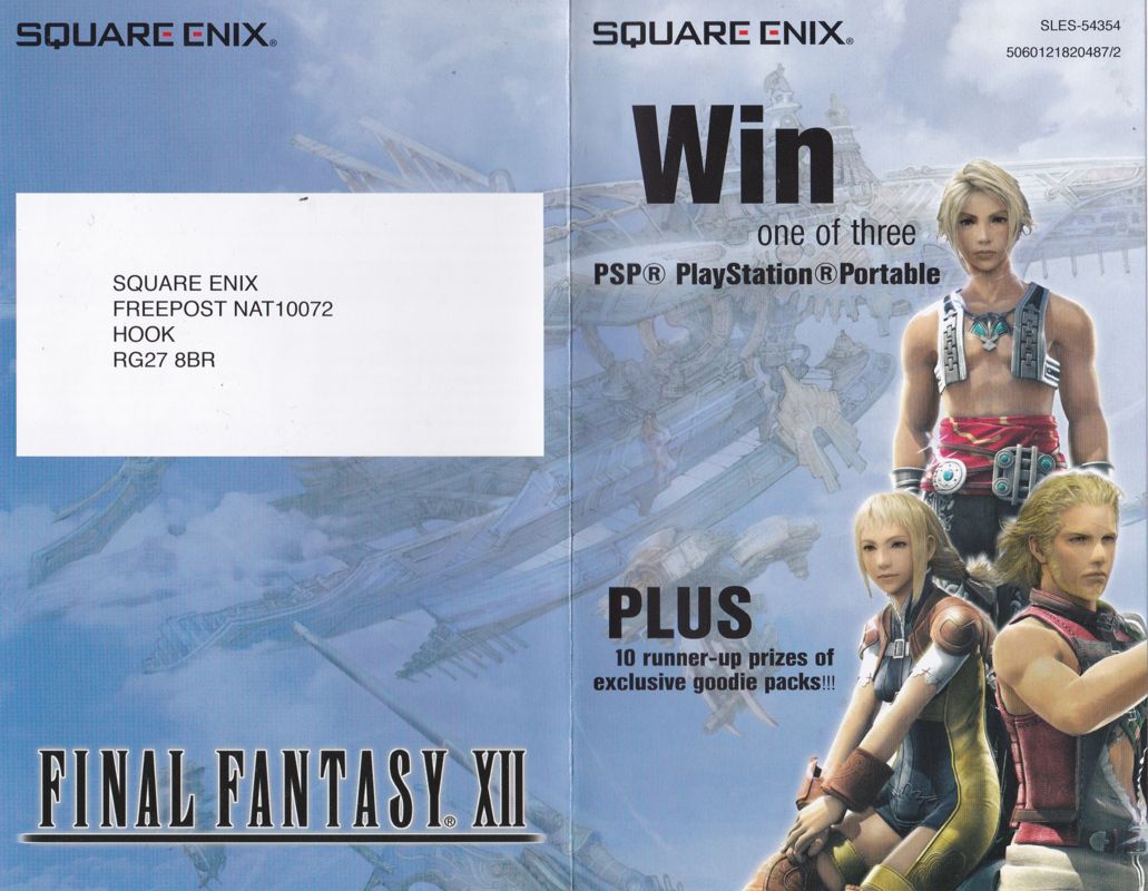 Final Fantasy XII cover or packaging material - MobyGames