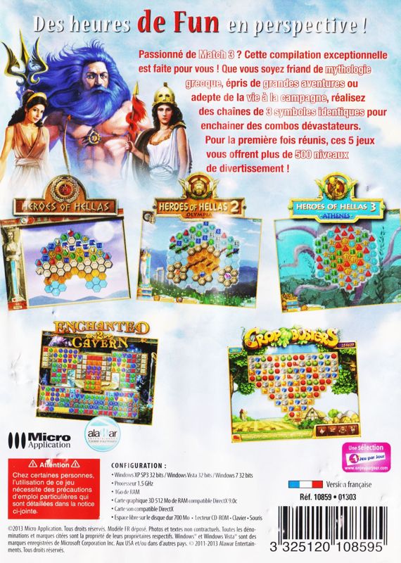 Heroes of Hellas / Heroes of Hellas 2 / Heroes of Hellas 3 / Enchanted Cavern 2 / Crop Busters ...