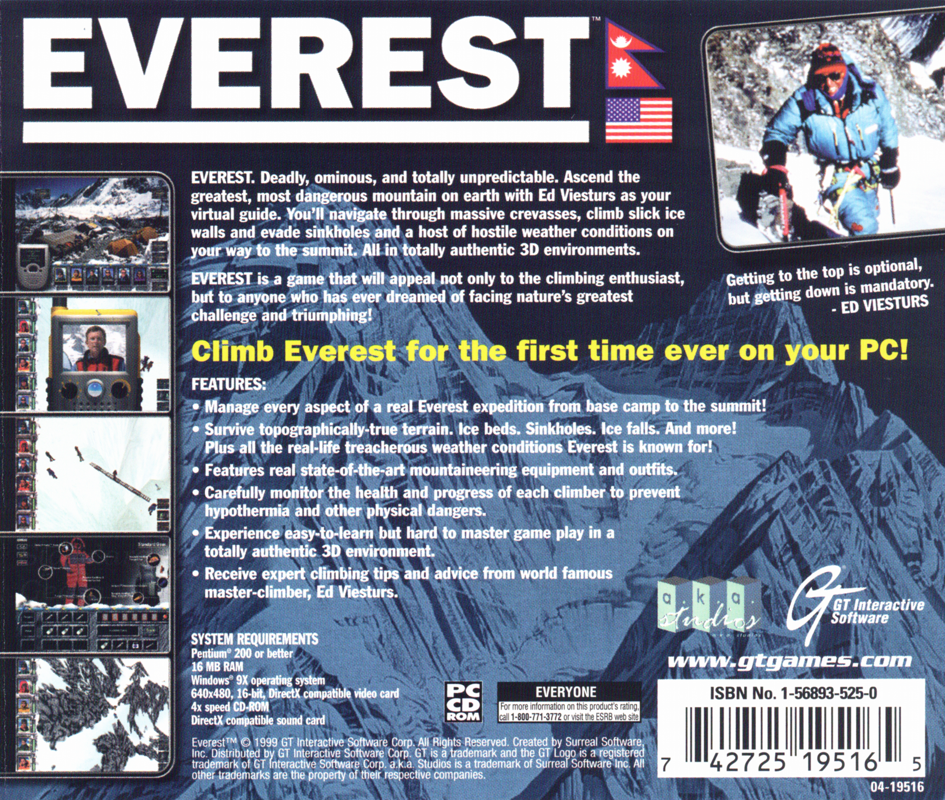 Everest cover or packaging material - MobyGames