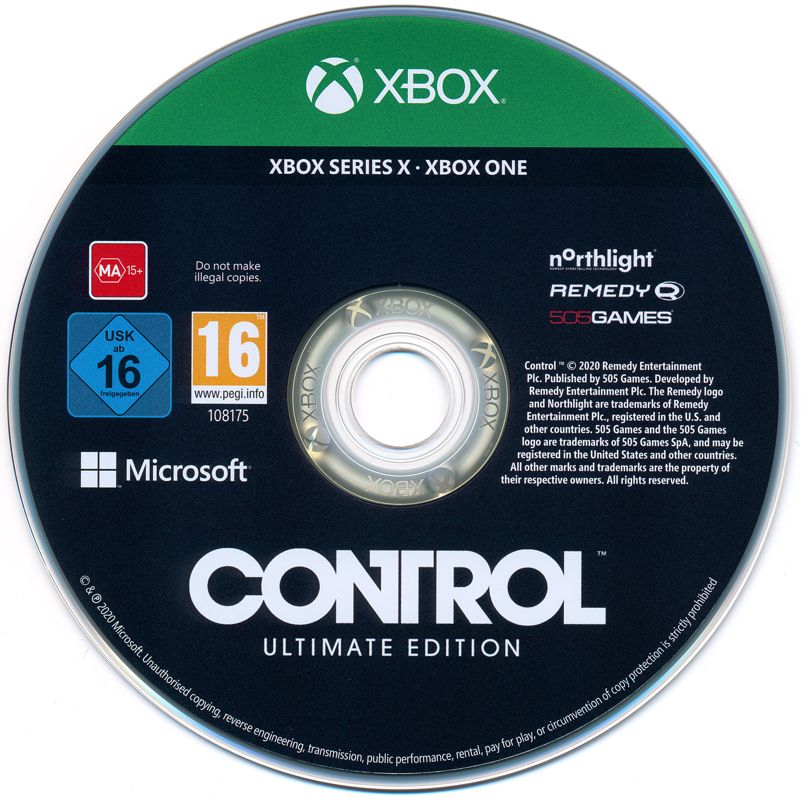 Control: Ultimate Edition cover or packaging material - MobyGames