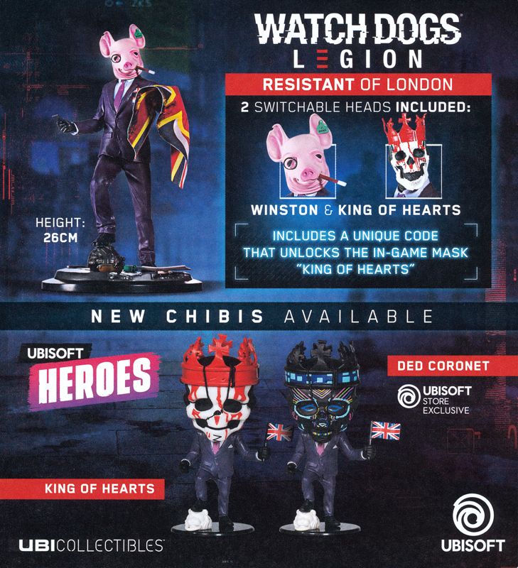 Watch Dogs: Legion cover or packaging material - MobyGames
