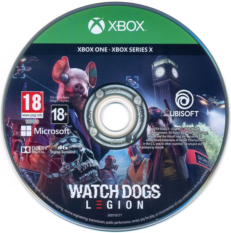 Watch Dogs: Legion cover or packaging material - MobyGames